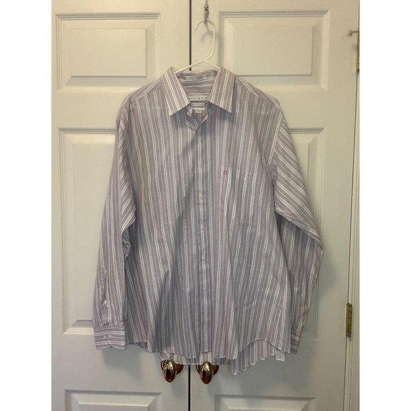 Etienne Aigner | Shirts | Men Etienne Aigner Vertical Stripe Brown Blue ...